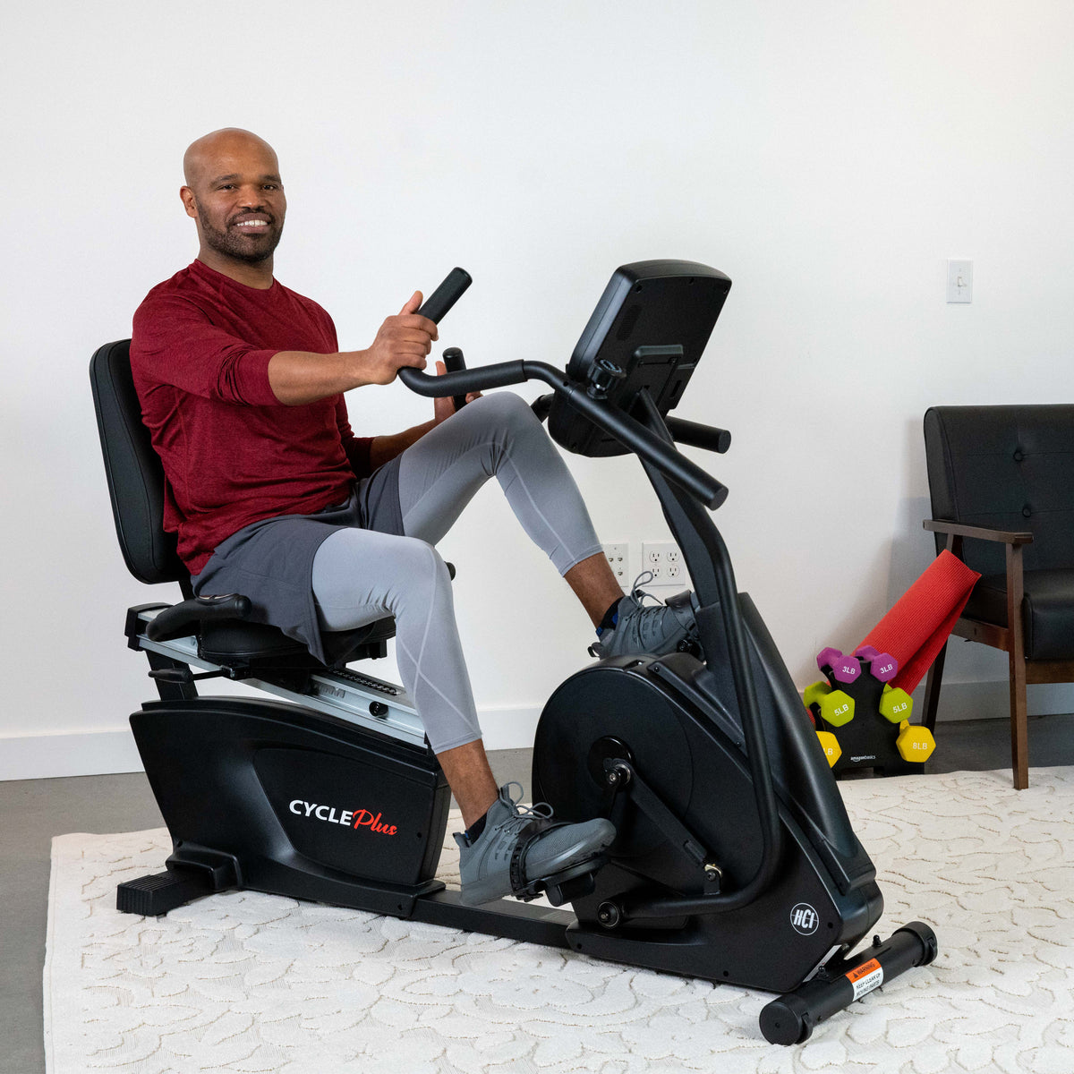 CyclePlus Recumbent Bike with Arm Exercise for Physical Therapy