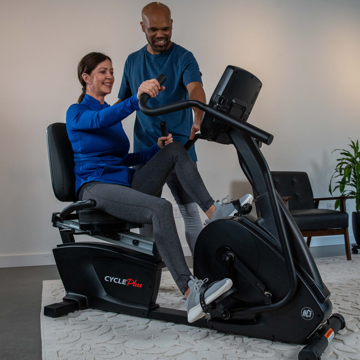 CyclePlus Recumbent Bike with Arm Exercise for Physical Therapy