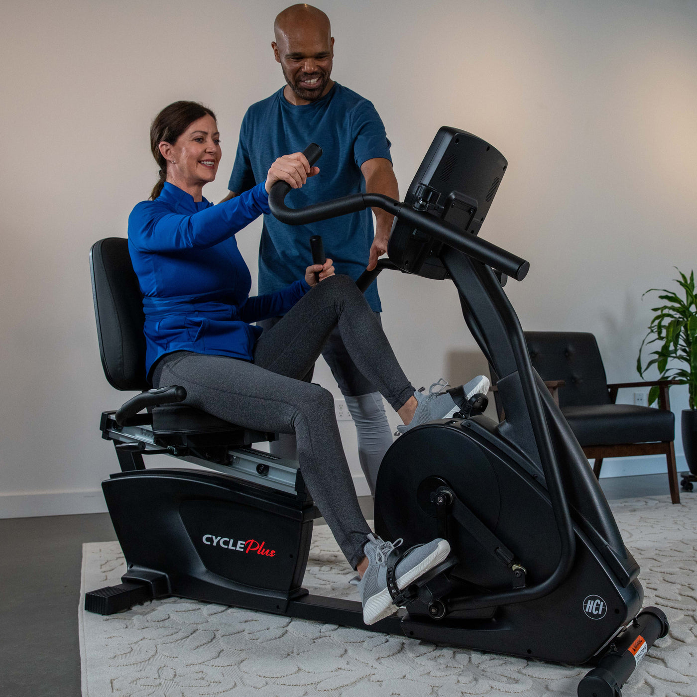 CyclePlus Recumbent Bike with Arm Exercise for Physical Therapy