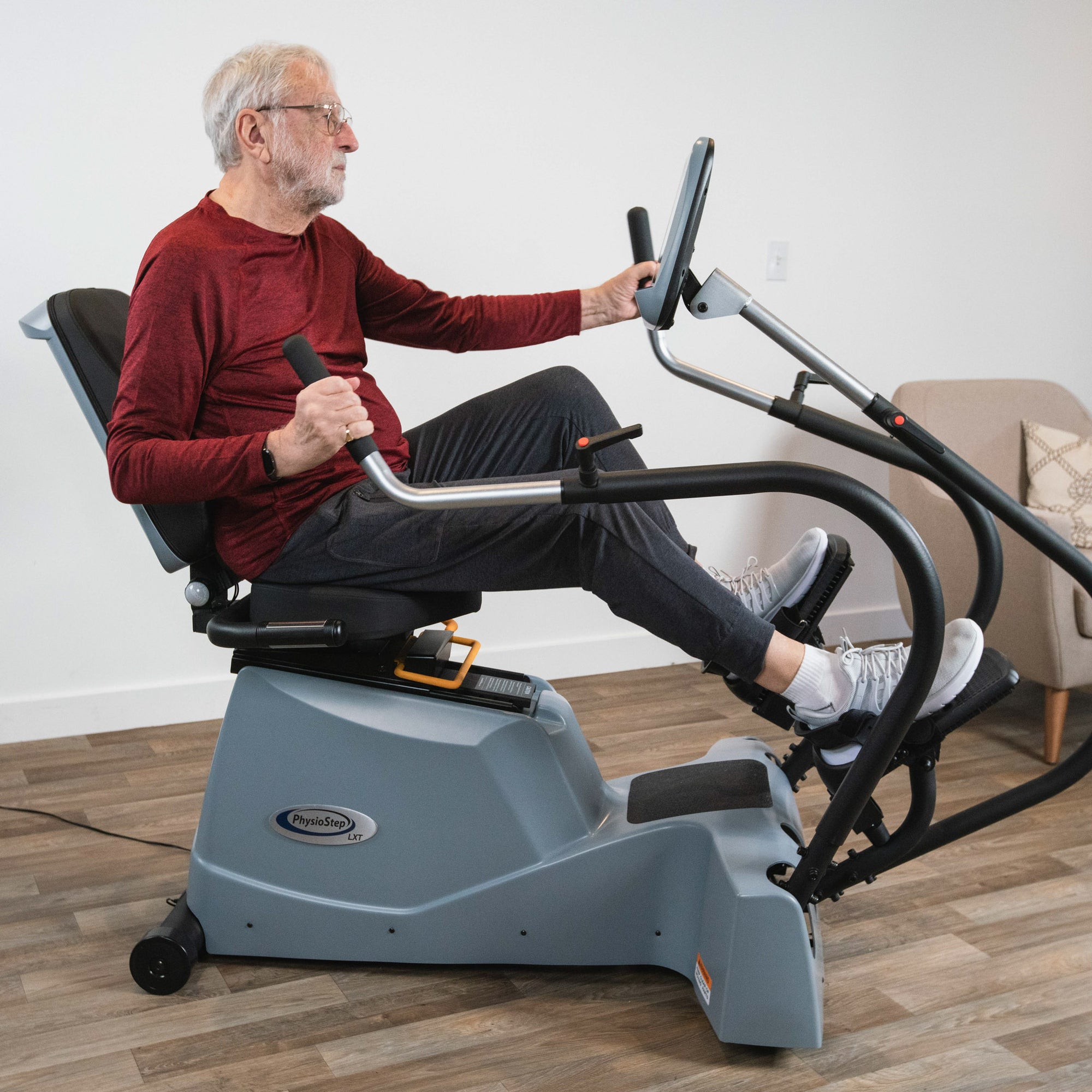 PhysioStep LXT-700 Recumbent Linear Stepper Cross Trainer with Swivel