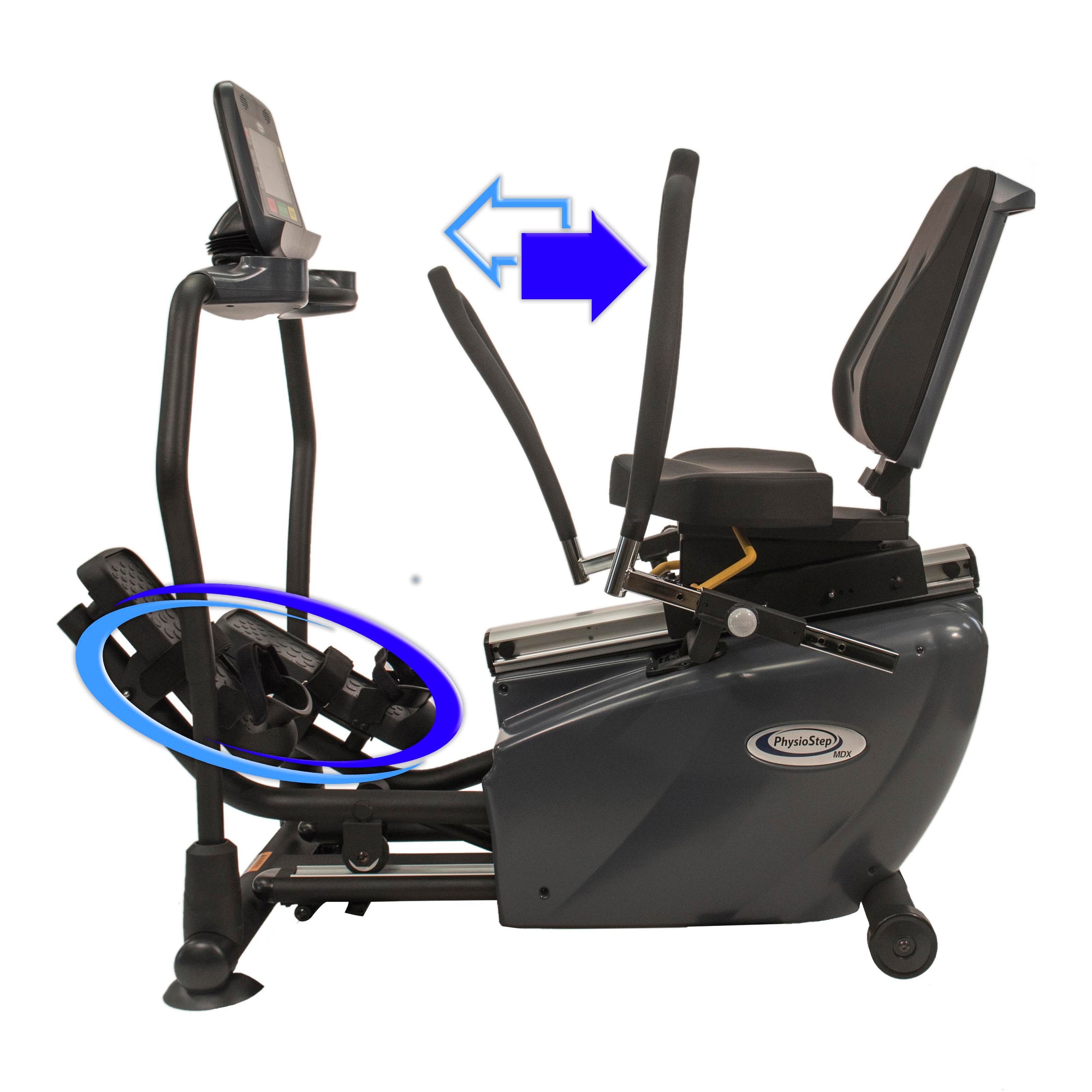 PhysioStep MDX Recumbent Elliptical Cross Trainer with Swivel Seat